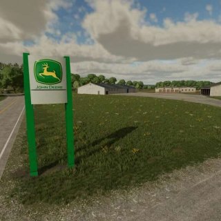 John Deere Dealer Sign v1.1.0.0 - FS25 / FS22 Mod