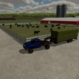 Lizard Gooseneck Bale Trailer (autoload) v1.0 - FS25 / FS22 Mod