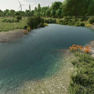 Natural Water Rivers And Ponds Pack v1.1.0.0 - FS25 / FS22 Mod