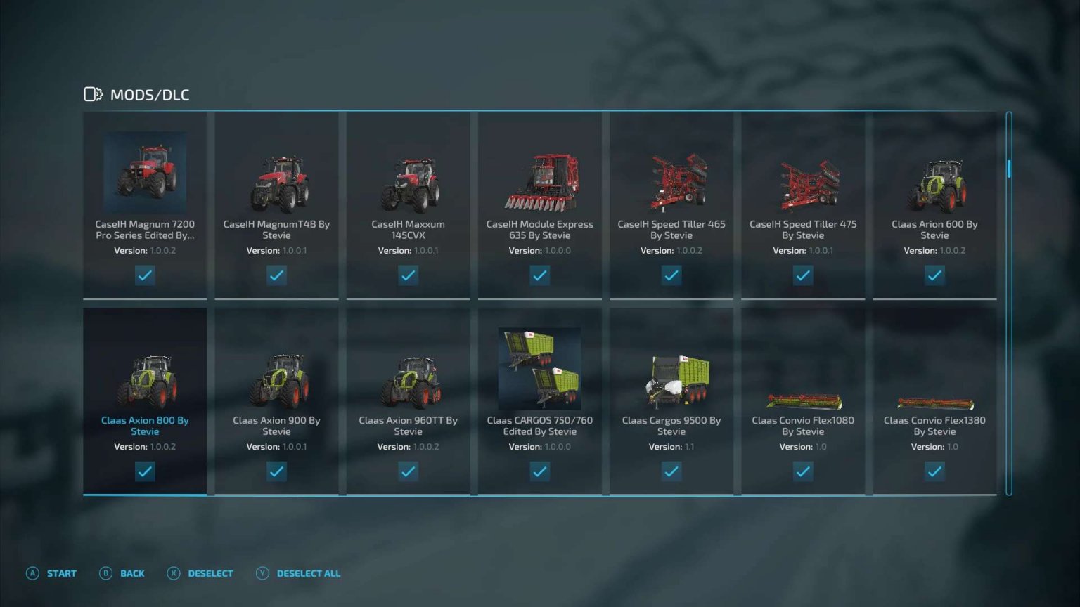 Full Mod List Pack By Stevie - FS25 / FS22 Mod