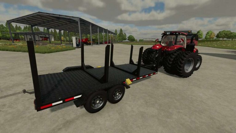 Small Flatbed Trailer Autoload Pack v1.0.0.1 - FS25 / FS22 Mod