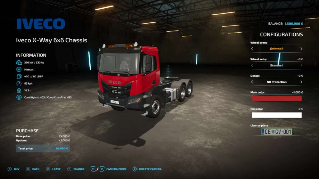 Iveco X-Way 6x6 Semi v1.0.0.0 - FS25 / FS22 Mod