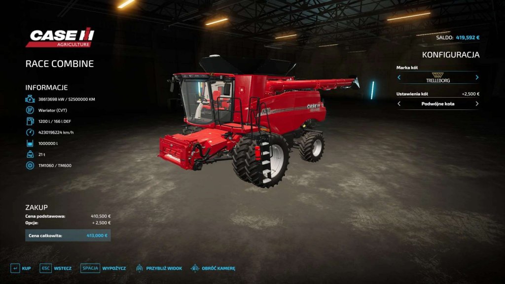 Race COMBINE v1.1.0.0 - FS25 / FS22 Mod