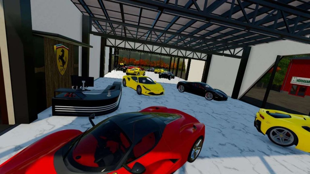 Showroom Ferrari v1.0.0.0 - FS25 / FS22 Mod