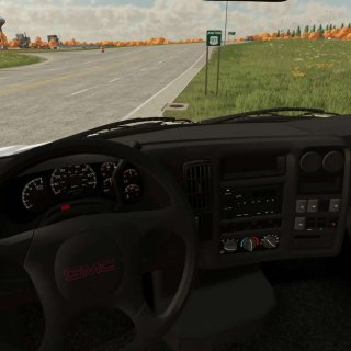 GMC C8500 Flatbed Cone Truck v1.0.0.0 - FS25 / FS22 Mod