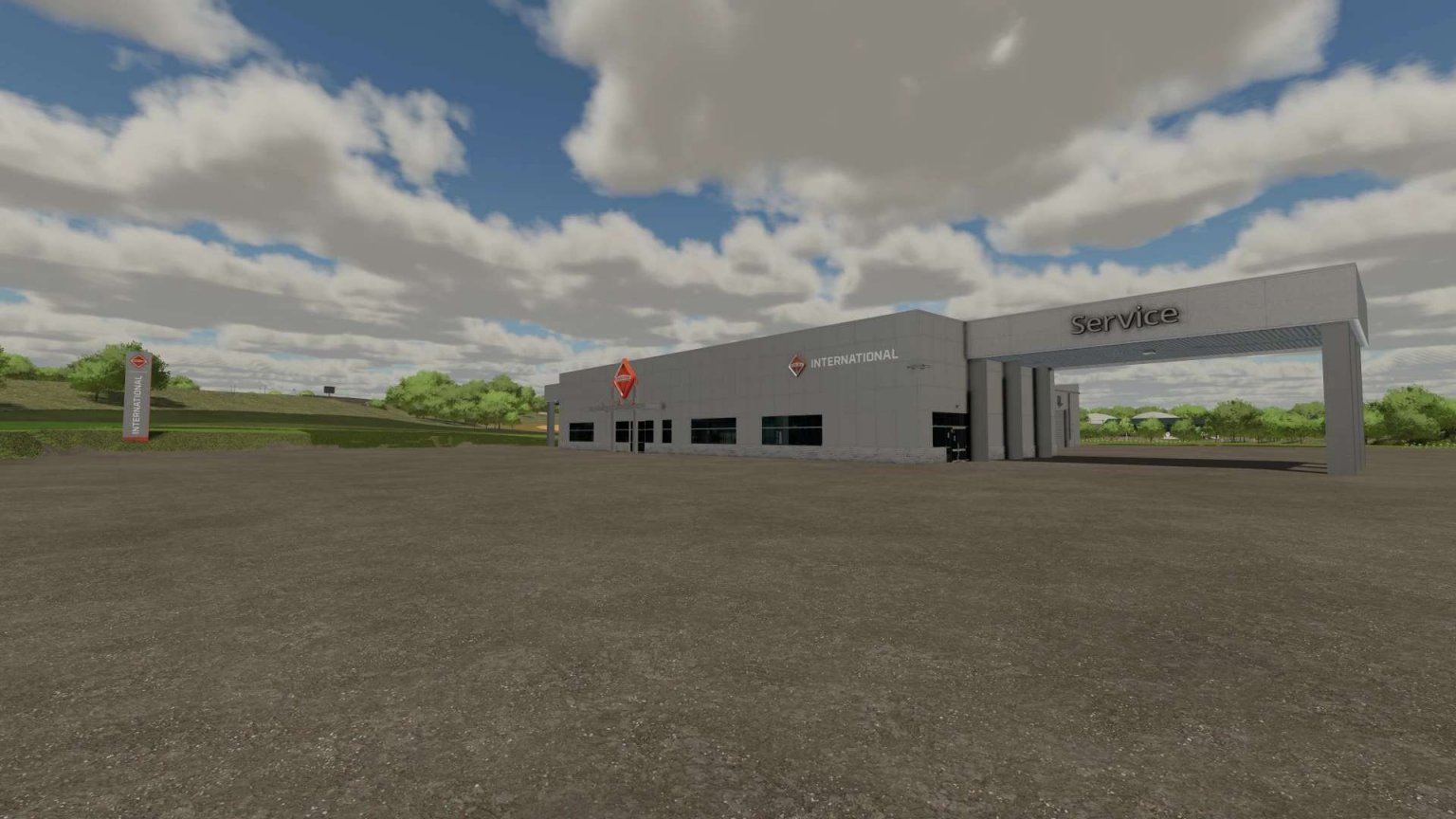 IH dealer decoration v1.0.0.0 - FS25 / FS22 Mod