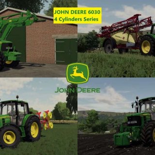 John Deere 6030 Series 4 cylinders v1.0.1.0 - FS25 / FS22 Mod