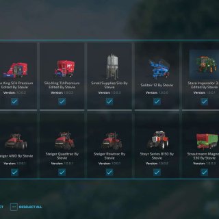 Full Mod List ModPack By Stevie - FS25 / FS22 Mod