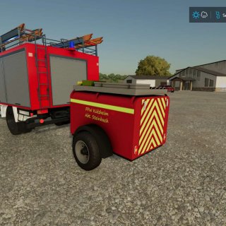 LSFT TSA (portable fire pump trailer) v1.0.0.0 - FS25 / FS22 Mod