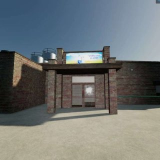 Naughty Cow's Dairy Factory with empty pallets v1.0 - FS25 / FS22 Mod