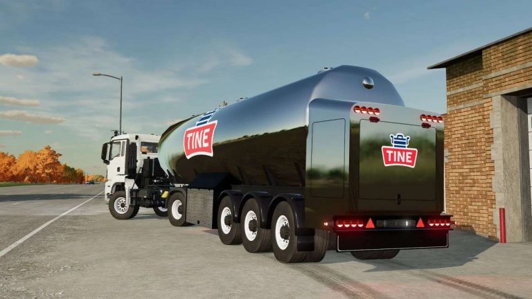 TINE Milk Tanker v1.0.0.0 - FS25 / FS22 Mod