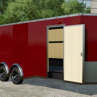 2022 24ft Enclosed Trailer v1.0.0.0 - FS25 / FS22 Mod