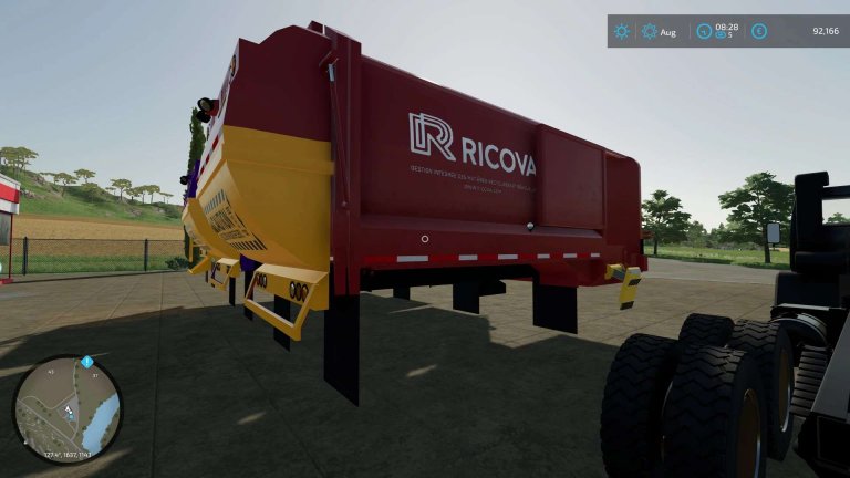 AJ Deere T680 Gerbage beds v1.0.0.0 - FS25 / FS22 Mod