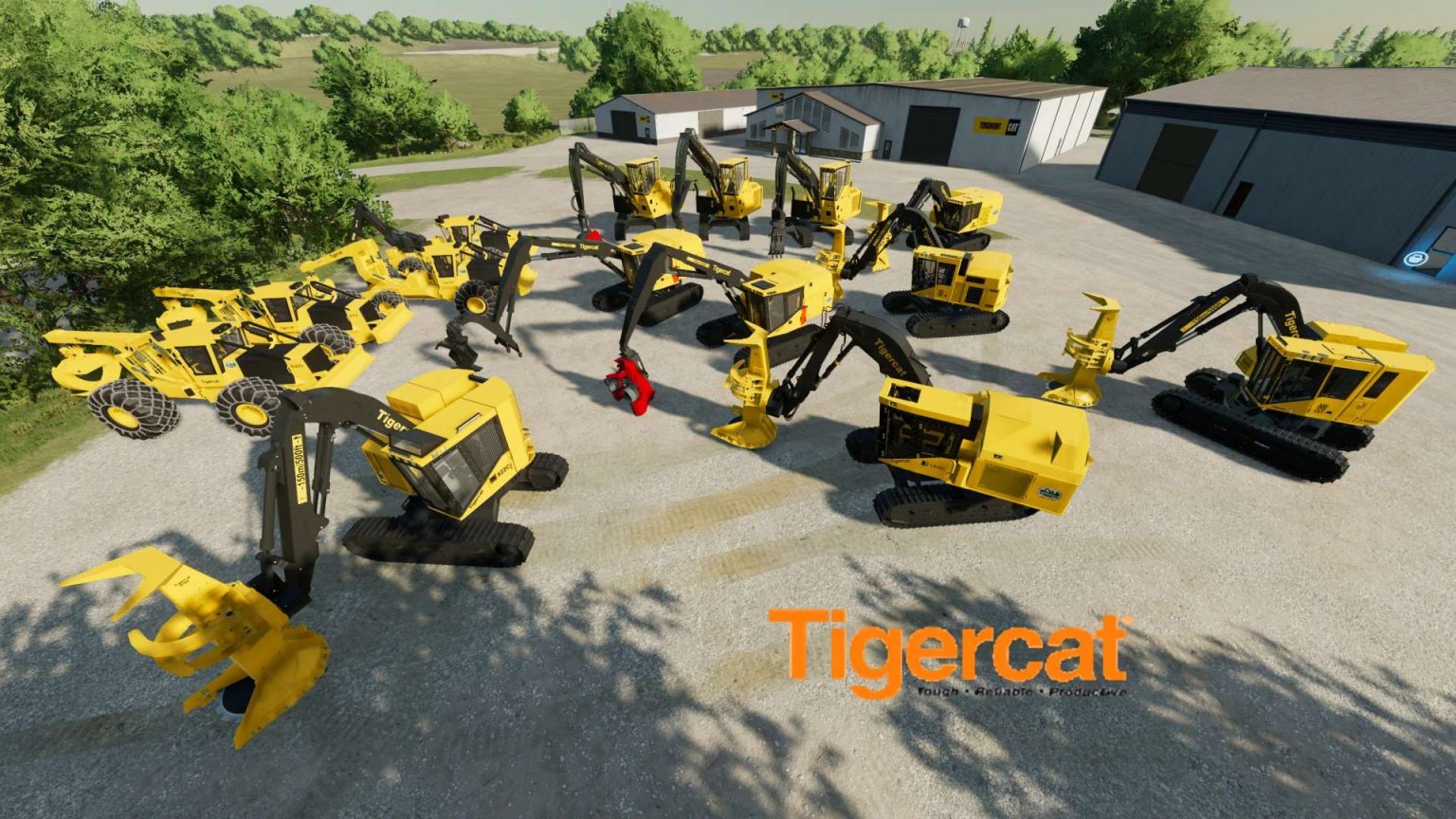 AJ Deere Tigercat Buncher Pack v1.0.0.0 - FS25 / FS22 Mod