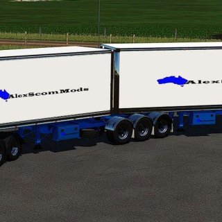 Australian Fridge Van Trailers v1.0.0.0 - FS25 / FS22 Mod