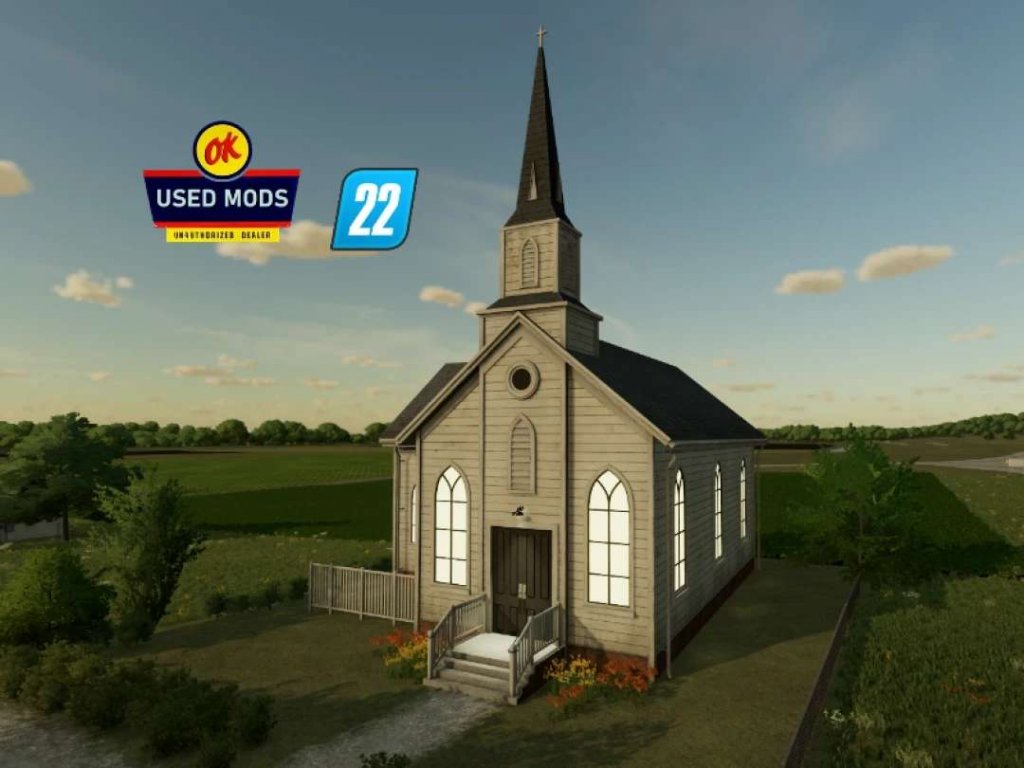 Placeable Church v1.0.0.0 - FS25 / FS22 Mod