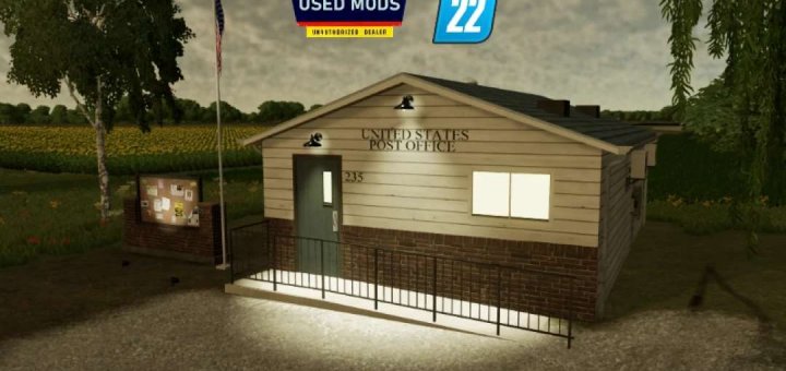 Placeable Post Office Mods | FS22 Mods | Farming Simulator 22 Mods