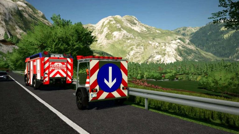 Traffic Safety Trailer v1.1.0.0 - FS25 / FS22 Mod