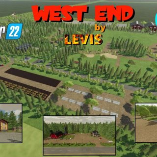 West End 64x Map v1.0.0.0 - FS25 / FS22 Mod