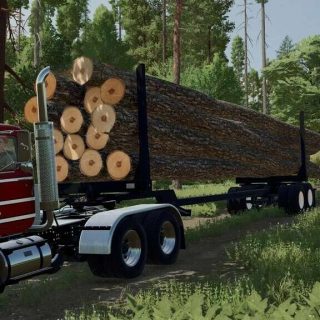 Pole Trailer v1.0.0.1 - FS25 / FS22 Mod