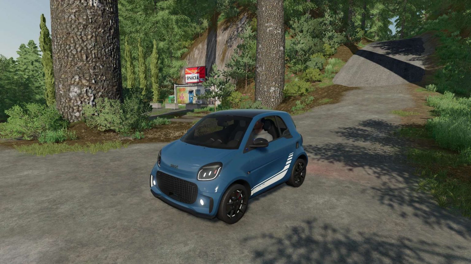 Smart ForTwo EQ 2022 v1.0.0.0 - FS25 / FS22 Mod