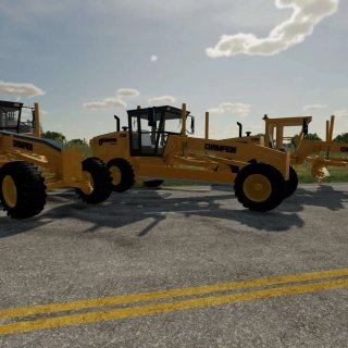 Volvo G740B-Volvo G740-Champion 740A Grader Pack v1.0.0.0 - FS25 / FS22 Mod