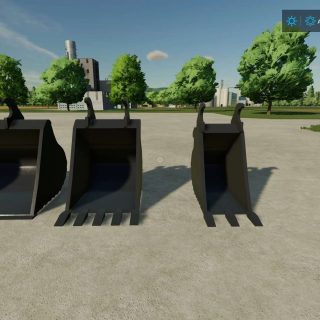30 Ton CWS Buckets v1.0.0.0 - FS25 / FS22 Mod