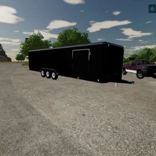 30FT Enclosed Trailer v1.0.0.0 - FS25 / FS22 Mod