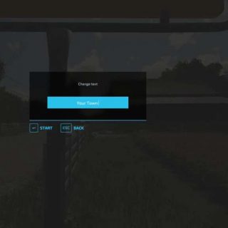 Customizable Town Sign v1.0.0.0 - FS25 / FS22 Mod