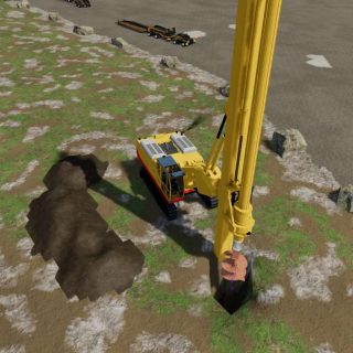 Drilling Rig Liebherr LB28 V1.0.0.0 - FS25 / FS22 Mod