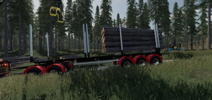 Fliegl Log Trailer Mods | FS22 Mods | Farming Simulator 22 Mods