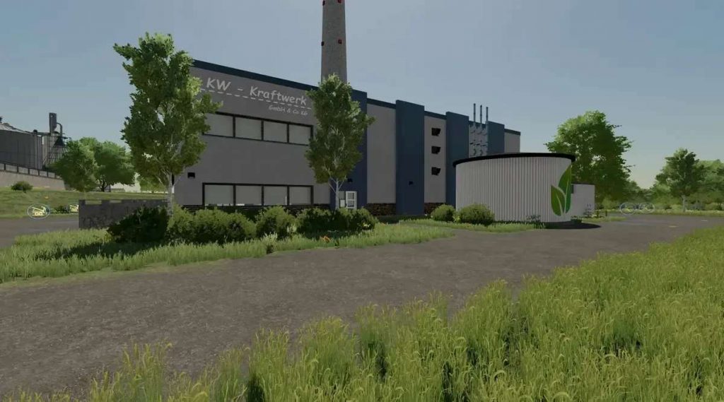 Power plant and Greenhouse v1.1.0.0 - FS25 / FS22 Mod