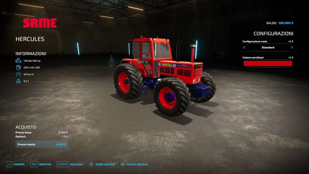 Same Hercules v1.0.0.0 - FS25 / FS22 Mod