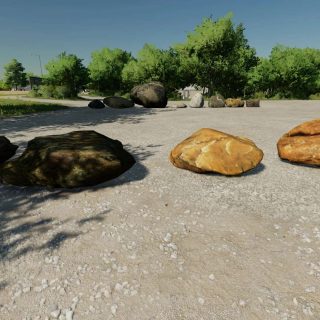 Dynamic Crushable Rocks v1.0.0.0 - FS25 / FS22 Mod