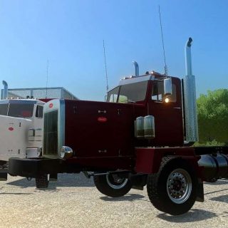 Peterbilt 346 Flatbed/AR Truck v1.0.0.0 - FS25 / FS22 Mod