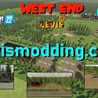 West End 64x Map v1.0.0.7 - FS25 / FS22 Mod