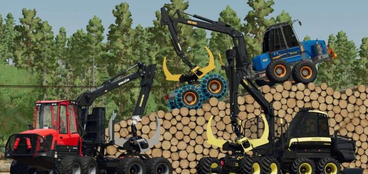 Ponsse Bison Clambunk Mods | FS22 Mods | Farming Simulator 22 Mods