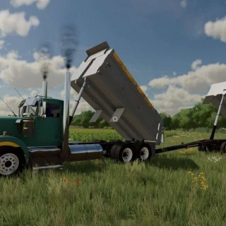 Kenworth w900 dump with puptrailer v1.0.0.0 - FS25 / FS22 Mod