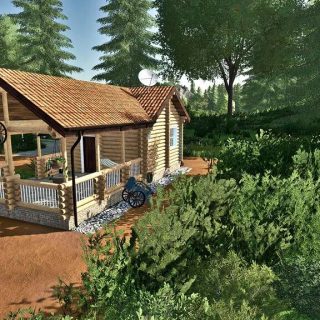Log House v1.0.0.0 - FS25 / FS22 Mod