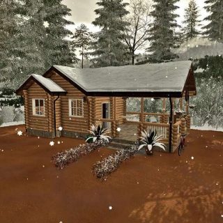 Log House v1.0.0.0 - FS25 / FS22 Mod