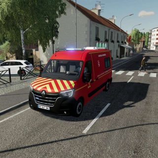 VSAV pompiers Renault master v1.0.0.0 - FS25 / FS22 Mod