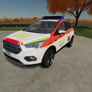 Ford Kuga Mk2f 2016 DLRG FIRST RESPONDER v1.0.0.0 - FS25 / FS22 Mod