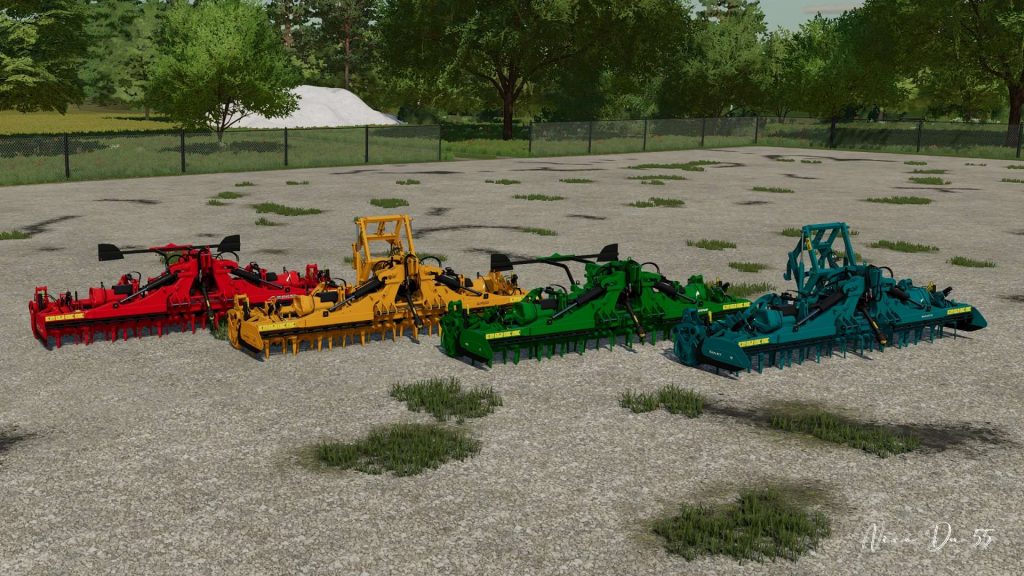 Power Harrow 6m + rear attacher v1.0.0.0 - FS25 / FS22 Mod
