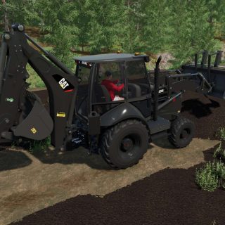 CAT 430E Backhoe v1.0.0.0 - FS25 / FS22 Mod