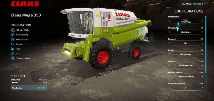Claas Mega Pack Mods | FS22 Mods | Farming Simulator 22 Mods
