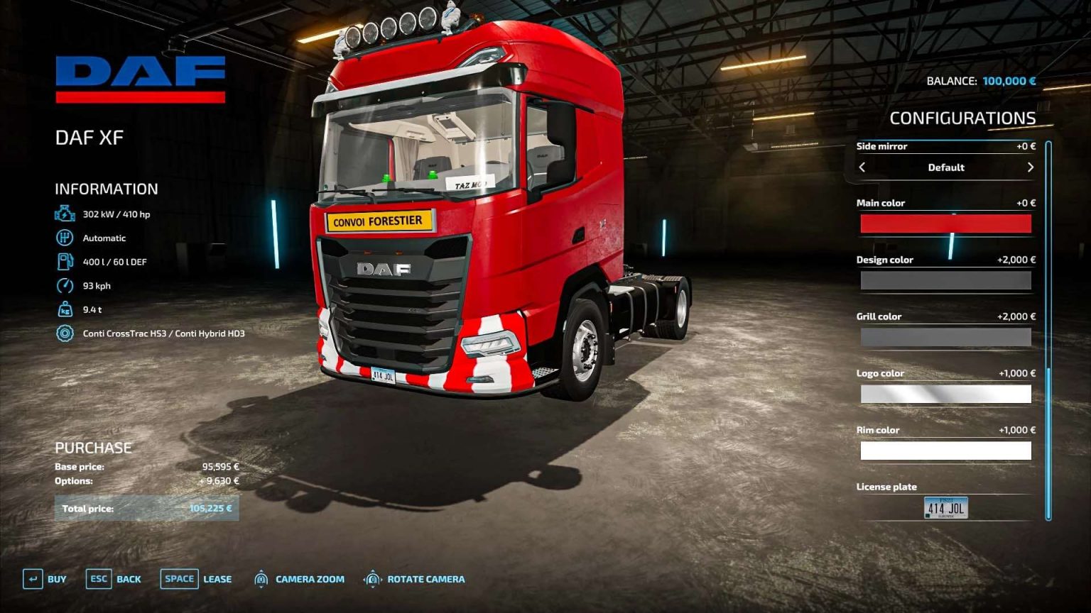 DAF XF 2022 v1.0.0.0 - FS25 / FS22 Mod
