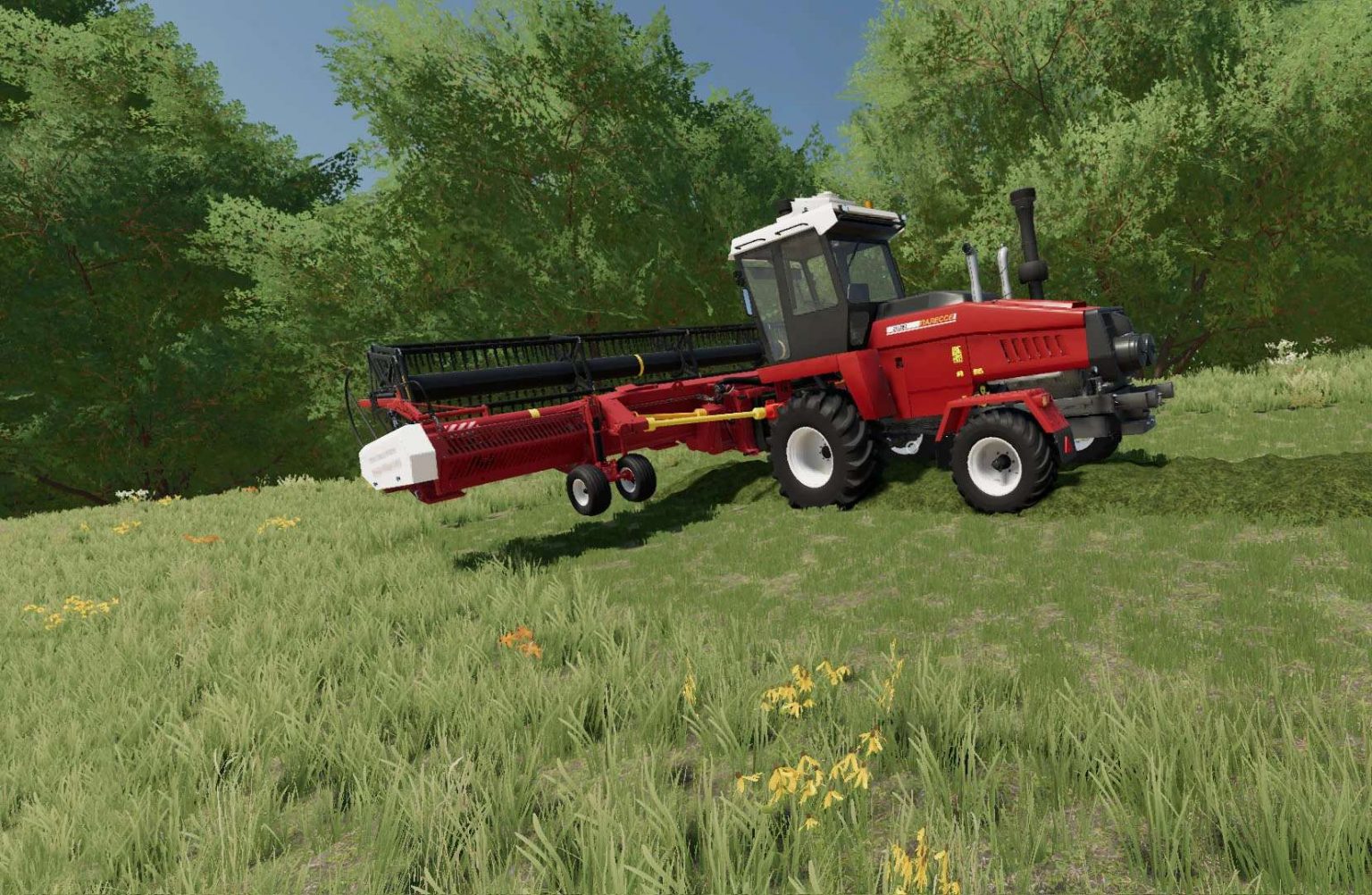 DraperStream900 Cutter vis 3Point adapter v1.0.0.0 - FS25 / FS22 Mod