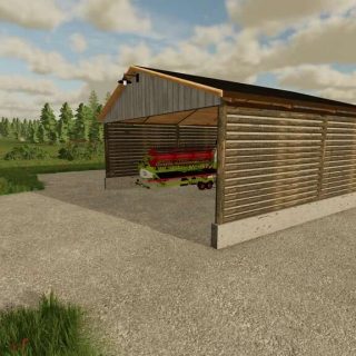 Drive Thru Log Shed v1.0.0.0 - FS25 / FS22 Mod