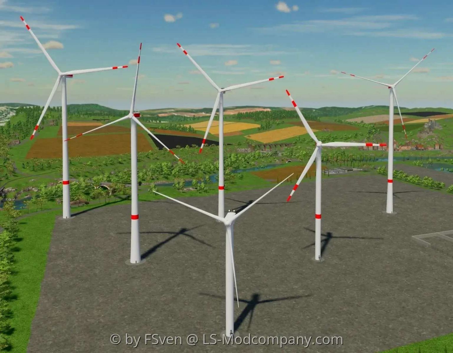 General Electric Windturbines v2.0.0.0 - FS25 / FS22 Mod