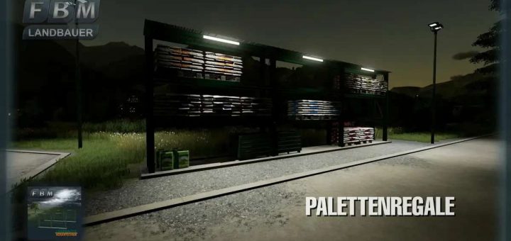 Pallet Rack Mods | FS22 Mods | Farming Simulator 22 Mods